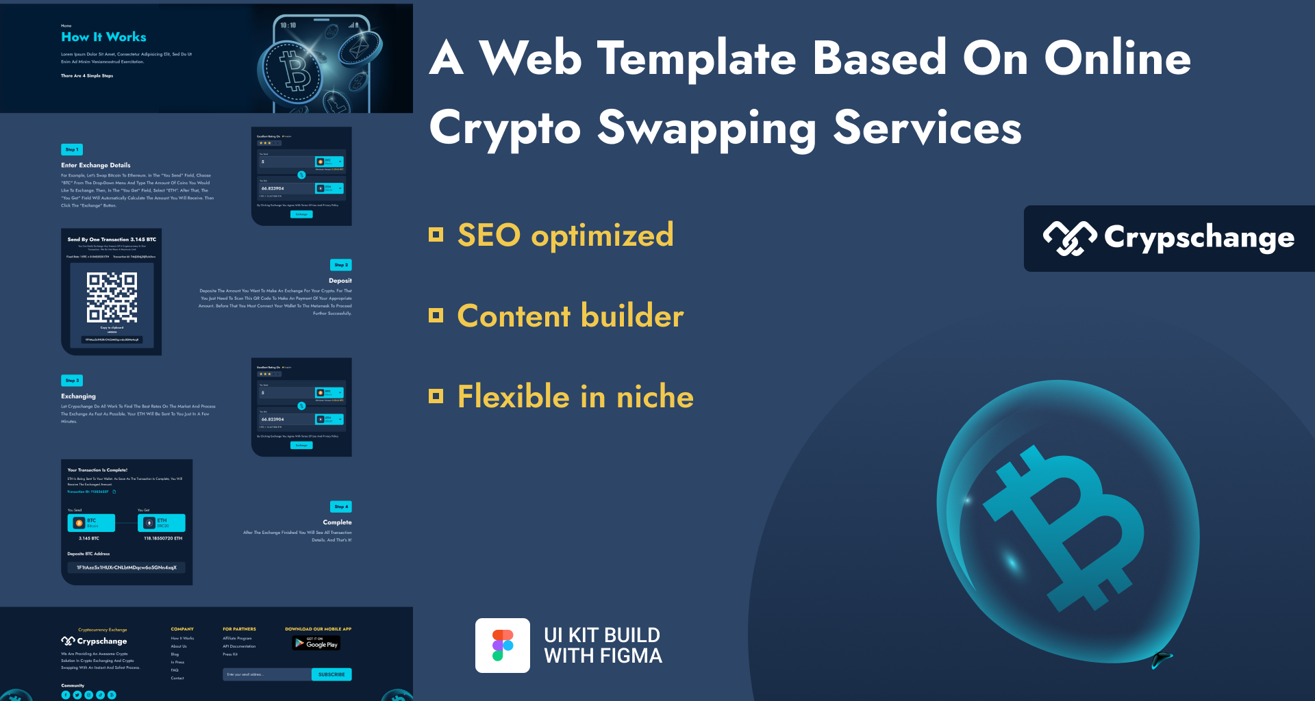 Crypschange - Professional Crypto Exchange UI Kit