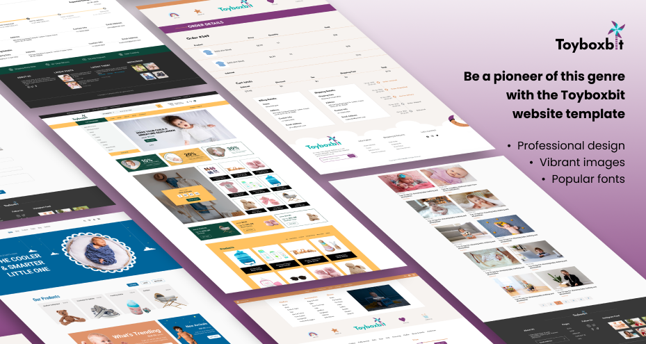 Toy Store eCommerce UI Kit | Kids Toy Store Website Design