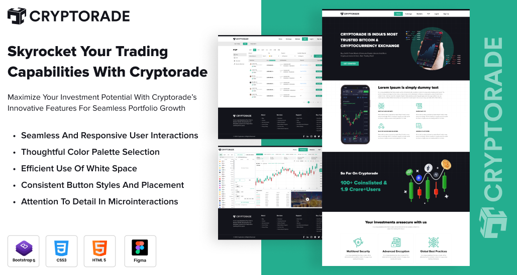 Crypto Trading Web HTML & Bootstrap Template - Theme Bitrix