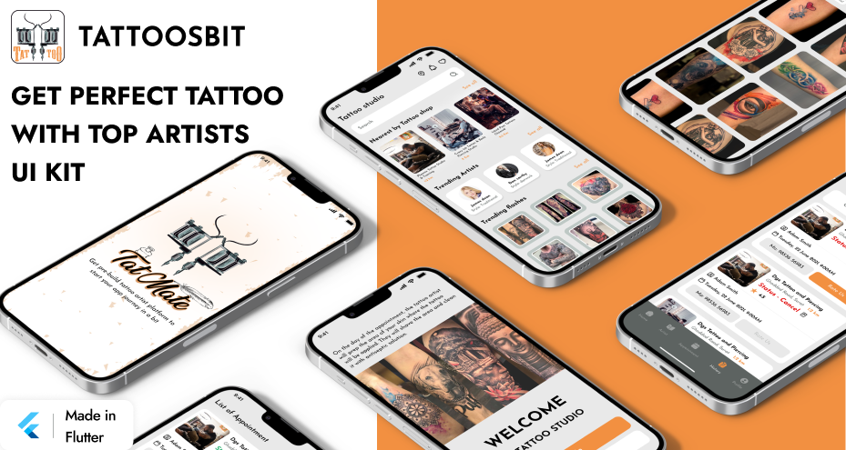 Tattoo Artist App | Tattoo Studio Flutter Mobile App