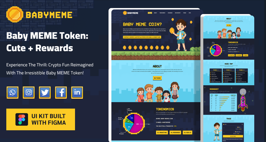 Baby Meme Coin Figma Ui Kit