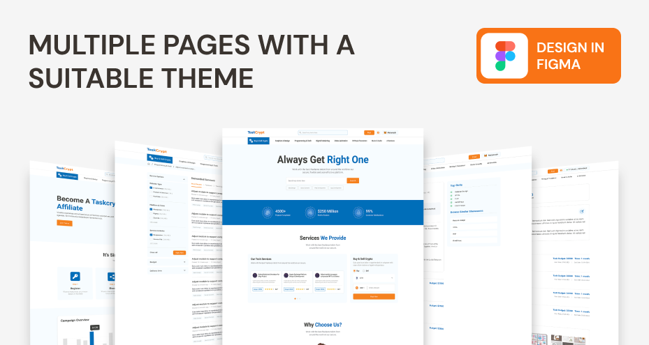 TaskCrypt-Bootstrap 5 & Tailwind CSS Template