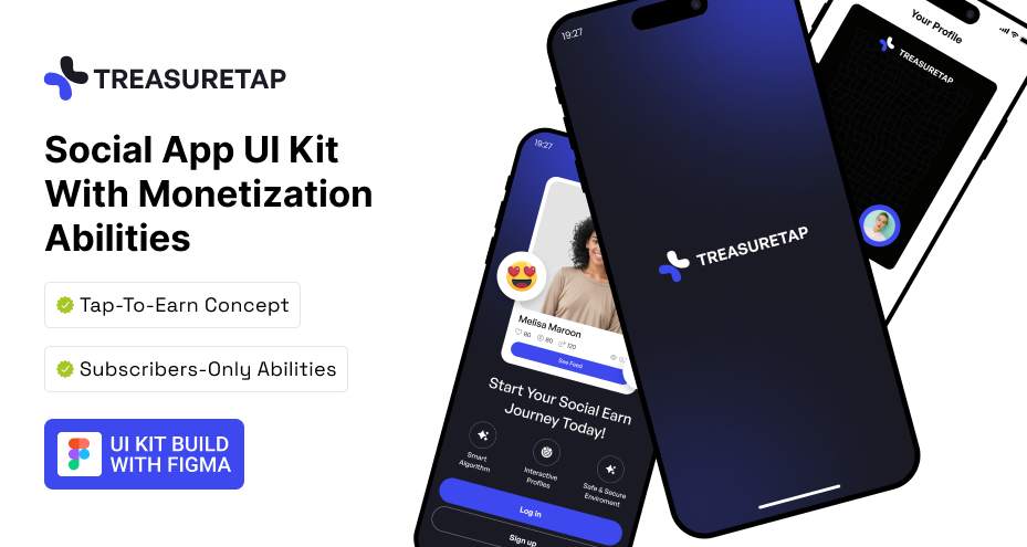 Tap-to-Earn App UI Kit - Figma Social Earning App Design